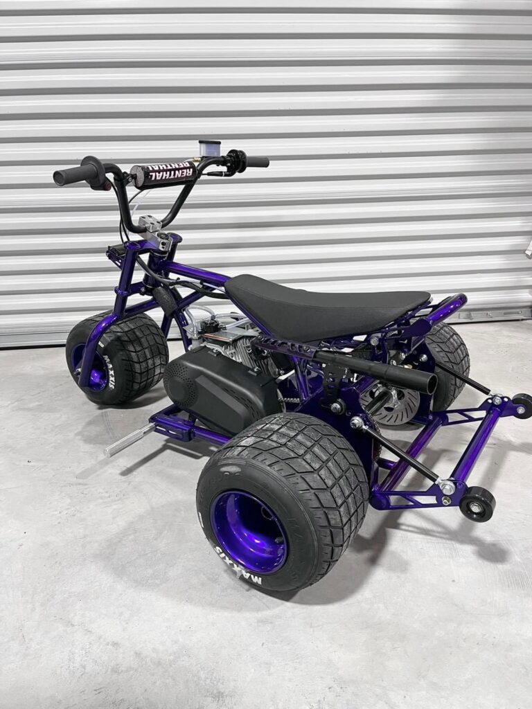 Hustler Mini Trike (blue & black) - hustlermotorcycles.com