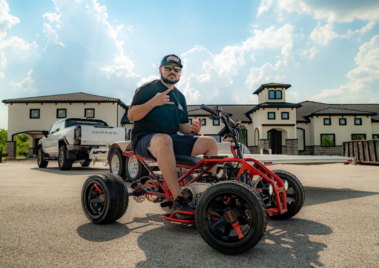 Hyper E-Quads (Red) - hustlermotorcycles.com