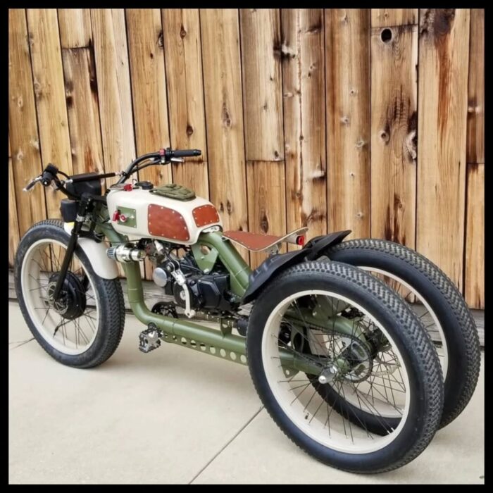 Triple Tire Bike (Army/Colored) - hustlermotorcycles.com