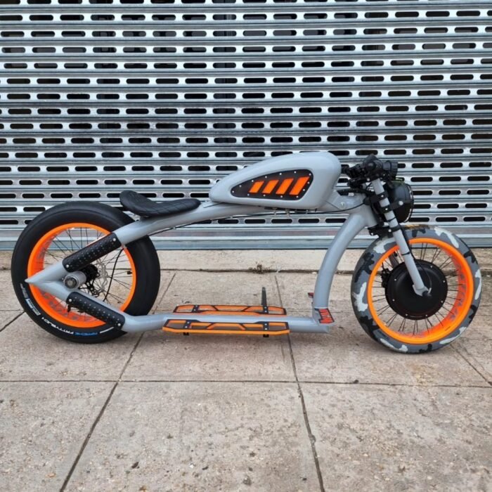 Custom Electric bike (Grey) - hustlermotorcycles.com